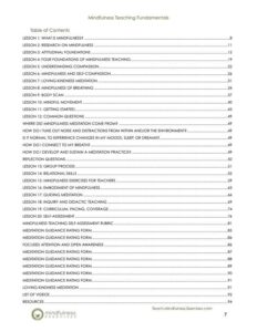 Mindfulness Meditation Teacher Training Program