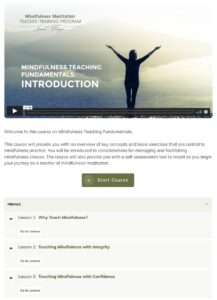 Mindfulness Meditation Teacher Training Program